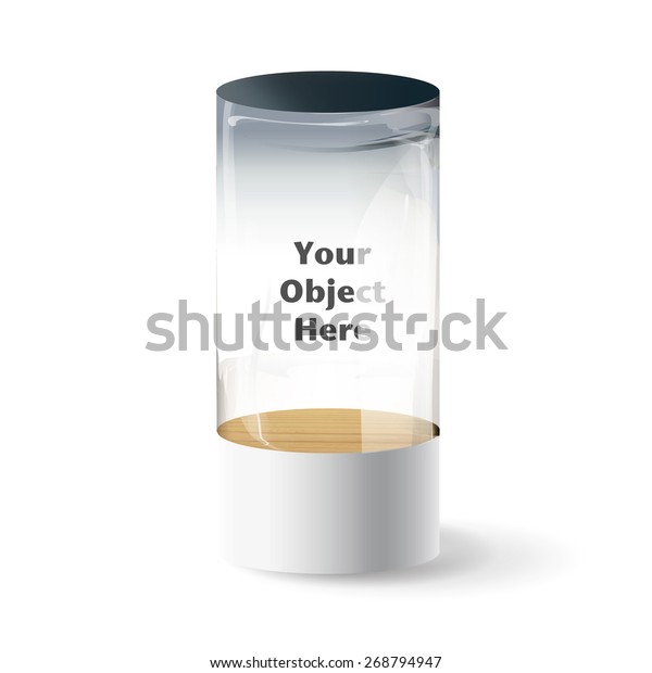 Empty Display Cabinet Stock Vector (Royalty Free) 268794947 | Shutterstock