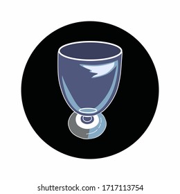 Empty Glass Sketch Logo Glass Vector Stock Vector (Royalty Free ...