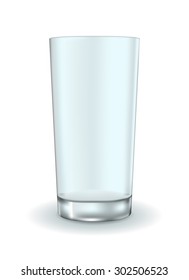Empty Glass Vector Illustration Isolated On Stock Vector (Royalty Free ...