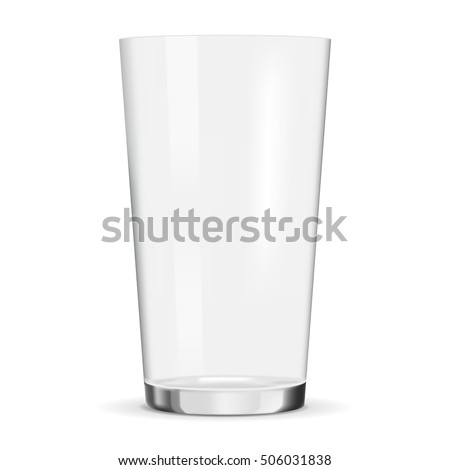 Empty Glass Vector Illustration Isolated On Stock Vector (Royalty Free ...