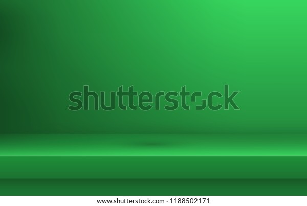 Empty Green Color Shelf Shadow Background: เวกเตอร์สต็อก (ปลอดค่า ...