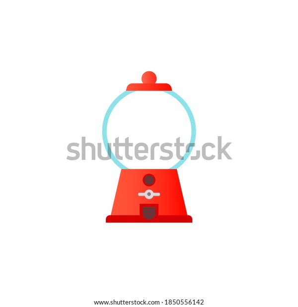 Vektor Stok Empty Gumball Machine Icon Clipart Image (Tanpa Royalti ...