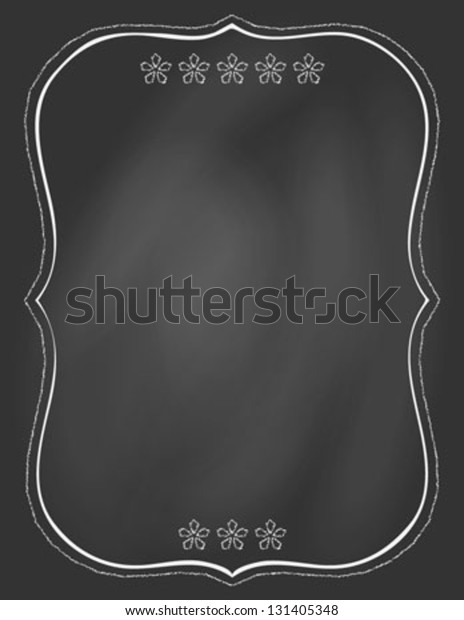 Empty Hand Drawn Ornamental Frame On Stock Vector (Royalty Free ...