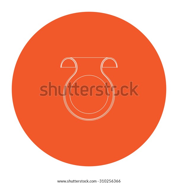 Empty Label Design Flat Outline White Vector De Stock Libre De Regalías 310256366 Shutterstock