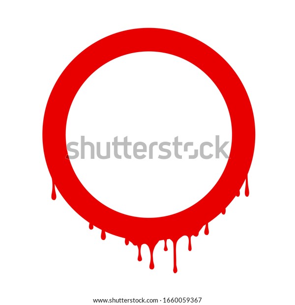 Empty Melting Sign On White Background Stock Vector (Royalty Free ...
