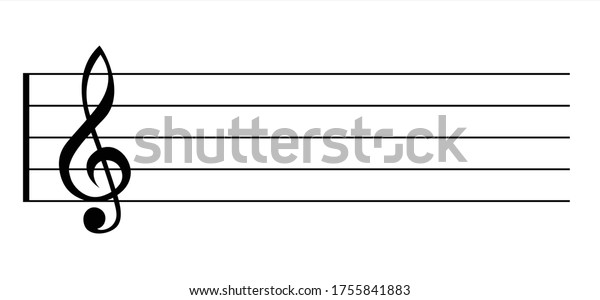 Empty Music Note Clear Musical Notes Stock Vector (Royalty Free ...