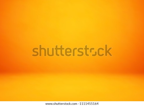 Empty Orange Studio Room Used Background Stock Vector (Royalty Free ...