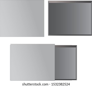 Blank Staples Paper Box Packaging Mockup Stock Illustration 1917083036 ...