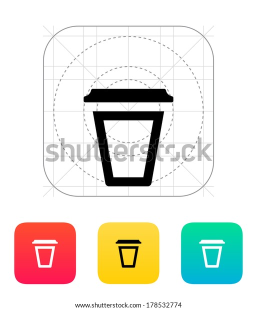 Empty Plastic Cup Icon Vector Illustration Stock Vector (Royalty Free ...