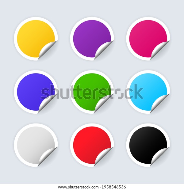 Empty Price Tag Templates Blank Layout: vector de stock (libre de ...