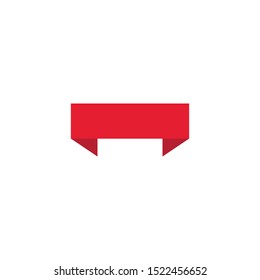 Empty Ribbon Frame Isolated On White Stock Vector (Royalty Free ...