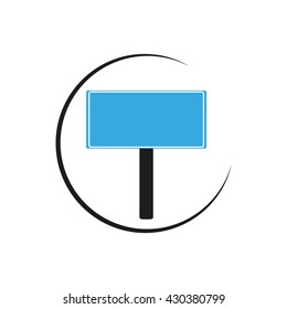 Empty Road Icon Vector Icon Stock Vector (Royalty Free) 430380799 ...