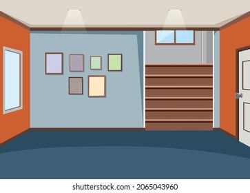 Empty Room Interior Design Illustration Stock Vector (Royalty Free ...