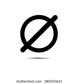 Absolute Zero Icon Math Symbol Modern Stock Vector (Royalty Free ...