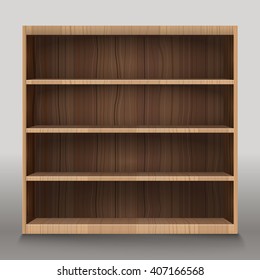 Empty Shelves Vector Illustration Template Content Stock Vector ...