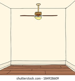 Empty Square Room Blank Walls Illustration Stock Vector (Royalty Free ...