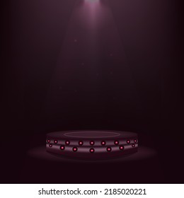 Empty Stage Design Vector Illustration Stock Vector (Royalty Free ...