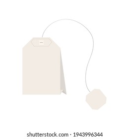 Empty Tea Bag On White Isolated Stock Vector (Royalty Free) 1943996344 ...