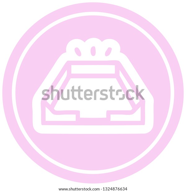 Empty Tray Circular Icon Symbol Stock Vector (Royalty Free) 1324876634 ...
