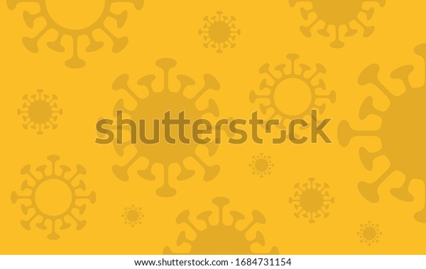 Empty Virus Sign Yellow Background Design Stock Vector (Royalty Free ...