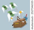 2,359 Money Flying Away Royalty-Free Images, Stock Photos & Pictures ...