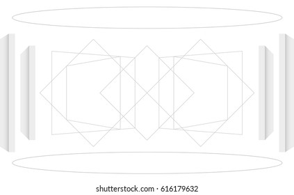 Empty White Hud Template Stock Vector (Royalty Free) 616179632 ...