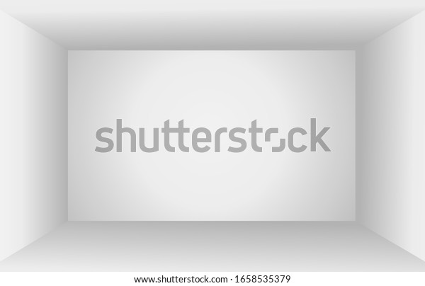Empty White Room Empty Blank Room Stock Vector (Royalty Free ...