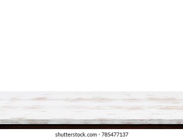 Empty Wood Table Top Isolated On Stock Vector (Royalty Free) 785477137 ...