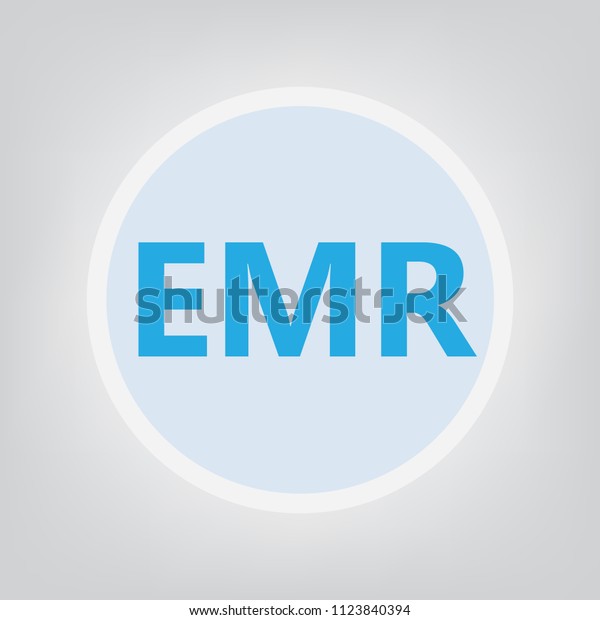Emr Electronic Medical Record Vector Illustration Stock Vector (Royalty ...