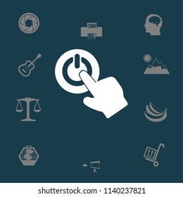 Enable Button Turn Off Picture Stock Vector (Royalty Free) 1140237821
