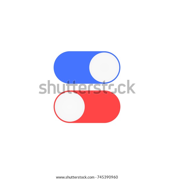 Enable Disable Position Toggle Icons Illustration Stock Vector (Royalty ...