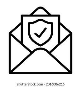 Encrypted Email Icon Which Can Easily Stock Vector (Royalty Free ...