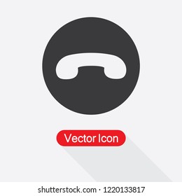 End Call Icon Vector Illustration Eps10 Stock Vector (Royalty Free ...