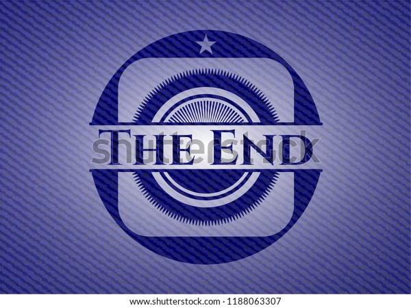 End Emblem Denim High Quality Background Stock Vector (Royalty Free ...