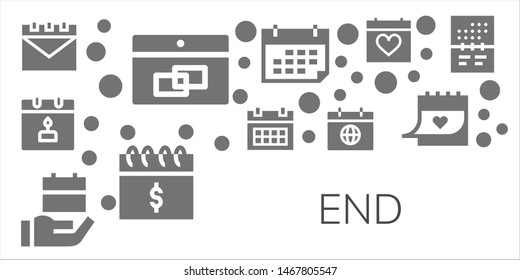 End Icon Set 11 Filled End Stock Vector (Royalty Free) 1467805547 ...