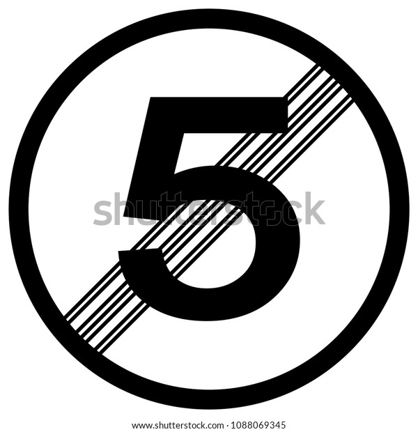 End Maximum Speed Limit Signvector Illustration Stock Vector (Royalty ...