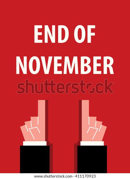 End November Typography Vector Illustration Stock Vector (Royalty Free ...