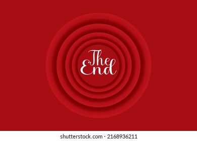End Old Movie Ending Screen Background Stock Vector (Royalty Free ...
