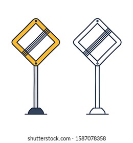 174 End of priority road sign Images, Stock Photos & Vectors | Shutterstock