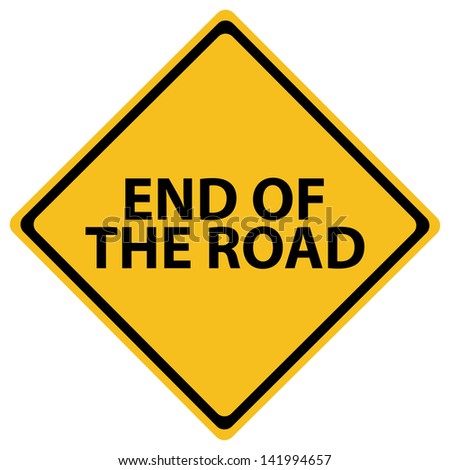 END ROAD ROAD SIGN Stock Vector (Royalty Free) 141994657 - Shutterstock