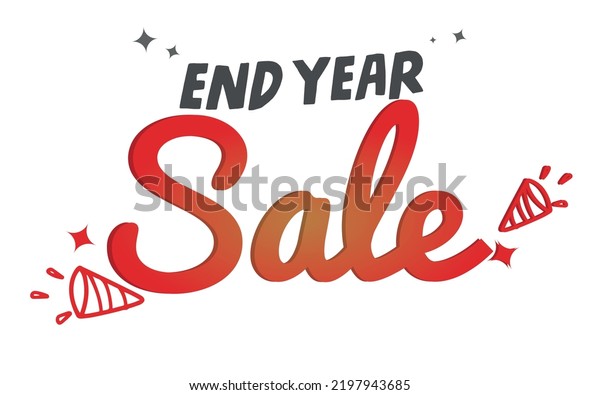 End Year Sale Vector Logo Banner Stock Vector (Royalty Free) 2197943685 ...