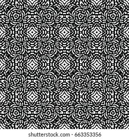 Endless Black White Engraving Pattern Texture Stock Vector (Royalty ...