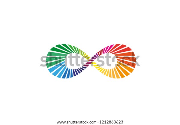 Endless Colors Symbol Logo Design Illustration Stock Vector (Royalty ...
