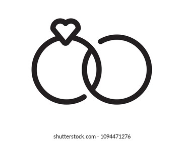 Endless Infinity Sign Wedding Rings Heart: เวกเตอร์สต็อก (ปลอดค่า ...