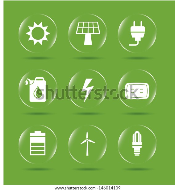 Energy Bubbles Over Green Background Vector Stock Vector (Royalty Free ...