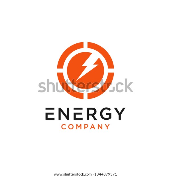 Energy Chart Logo Design Stock Vector (Royalty Free) 1344879371