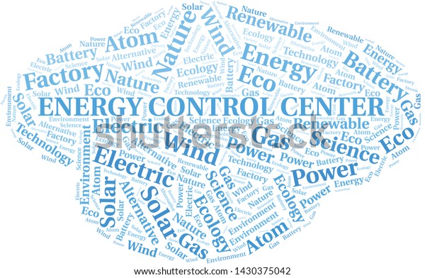 Energy Control Center Word Cloud Wordcloud Stock Vector (Royalty Free ...