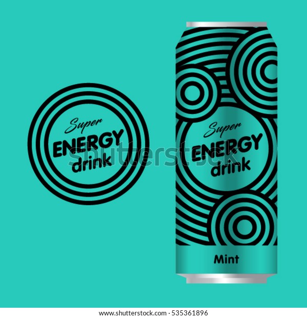 Energy Drink Logo Power Drink Logo: vector de stock (libre de regalías ...