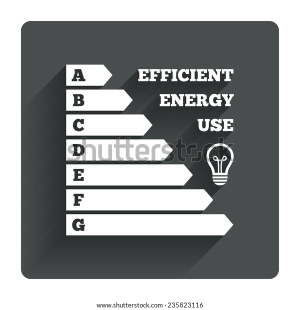 Energy Efficiency Icon Electricity Consumption Symbol Stock Vector ...