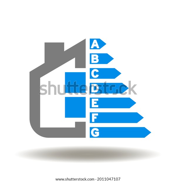 Energy Efficiency Symbol House Build Indicators Stock Vector (Royalty ...